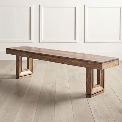 Wyatt Sheesham Bench | Grandin Road