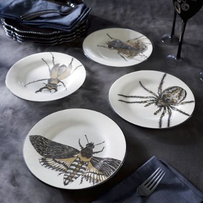 Metallic Insect Plates, Set of Four | Grandin Road
