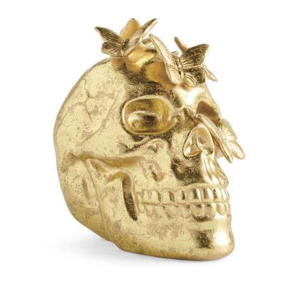 Gold Butterfly Skull | Grandin Road