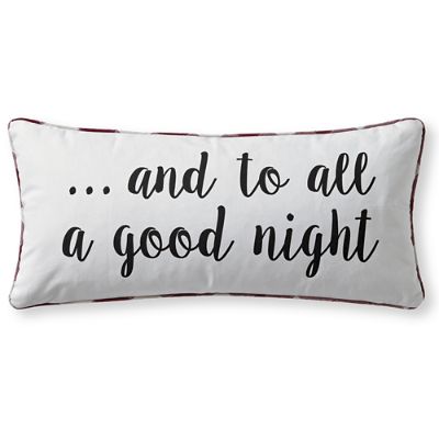 To All a Good Night Pillow | Grandin Road