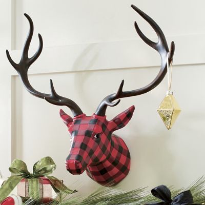 Buffalo Check Deer Head | Grandin Road