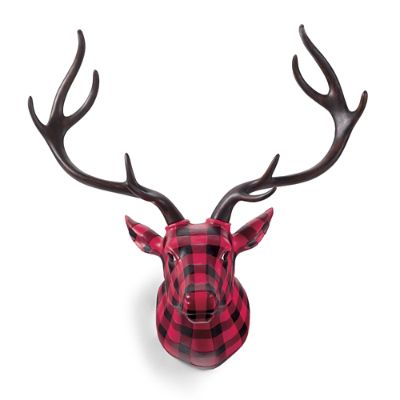 Buffalo Check Deer Head | Grandin Road