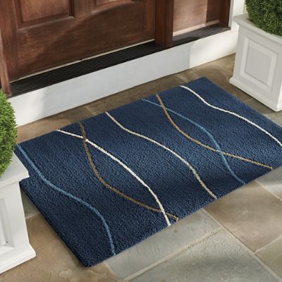 Marina Ocean Waves Outdoor Rug | Grandin Road