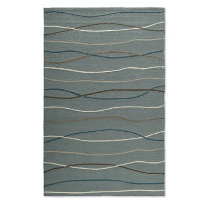 Marina Ocean Waves Outdoor Rug | Grandin Road