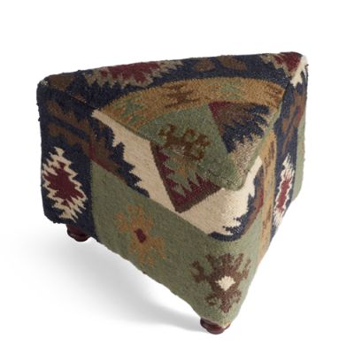 Doruk Triangular Kilim Ottomans | Grandin Road
