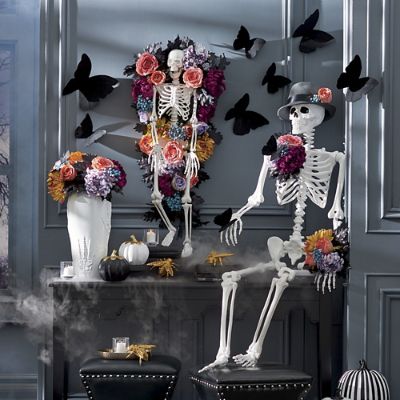 White Skeleton Hand Vase | Grandin Road