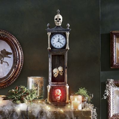 Skeleton Tabletop Clock | Grandin Road