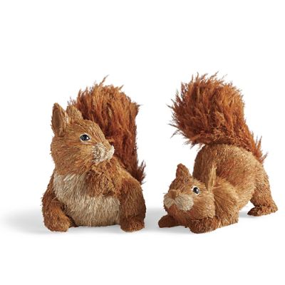 Sisal Squirrels, Set of Two | Grandin Road