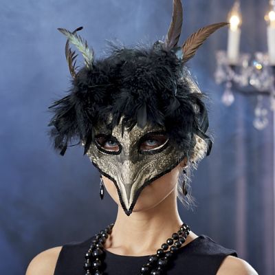 Vintage Halloween Mask - Crow | Grandin Road