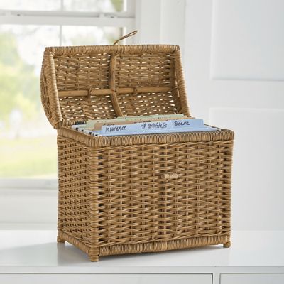 Rattan File Storage | Grandin Road