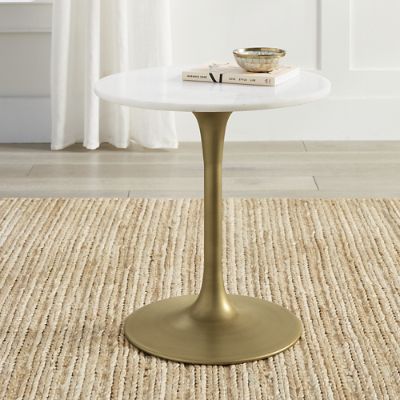 Rene Marble Side Table | Grandin Road