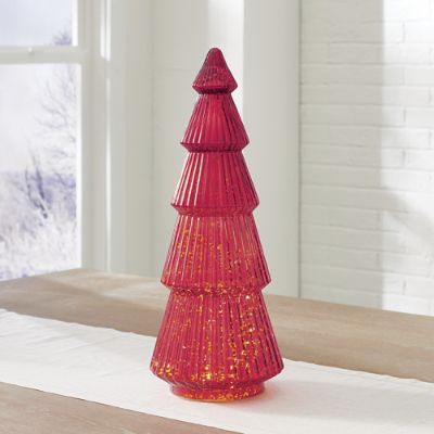 Pre-Lit Glass Trees | Grandin Road