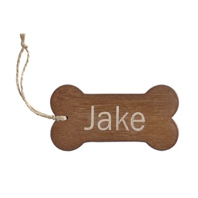 Personalized Wooden Bone Tag | Grandin Road