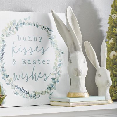 Rabbit Head Decor, Set of Two | Grandin Road