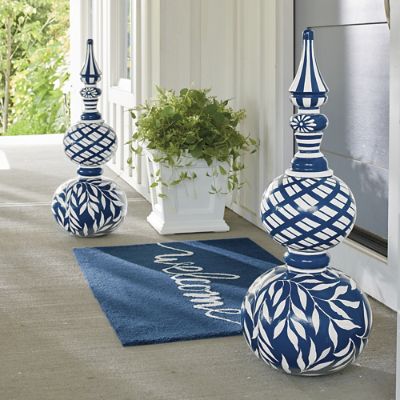 Stone Moss Finial Topiary | Grandin Road