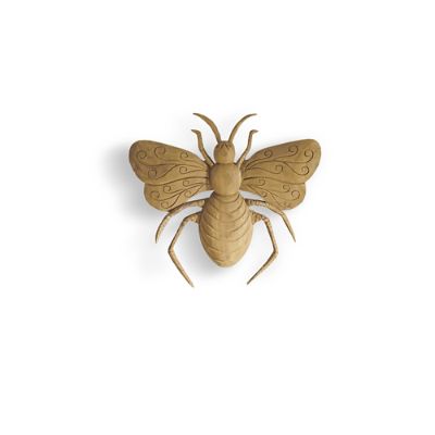 Carved Teak Bee | Grandin Road