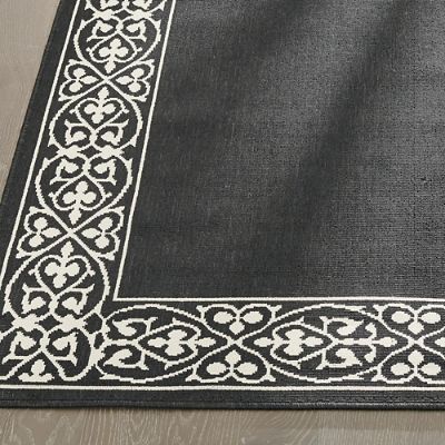 Lolita Trellis Border Outdoor Rug | Grandin Road