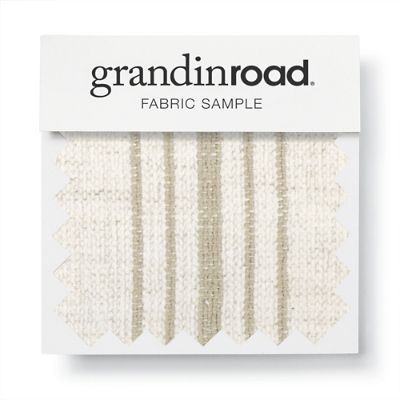 Crypton® Performance Fabric Chenille Stripe Snow | Grandin Road