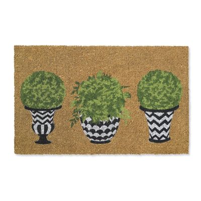 Topiary Coir Door Mat | Grandin Road