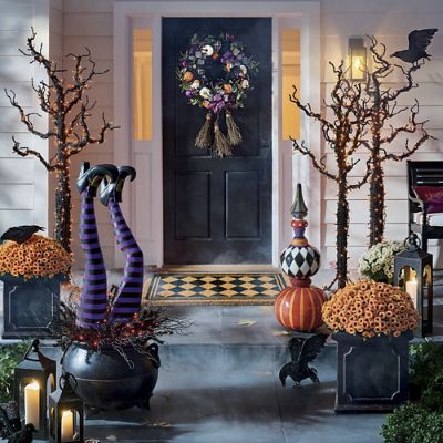 Purple Witch Leg Stakes, Set of Two | Grandin Road