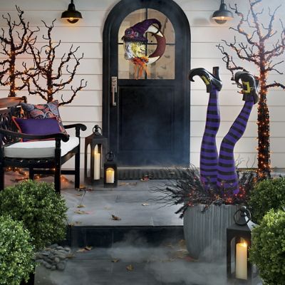 Purple Witch Leg Stakes, Set of Two | Grandin Road