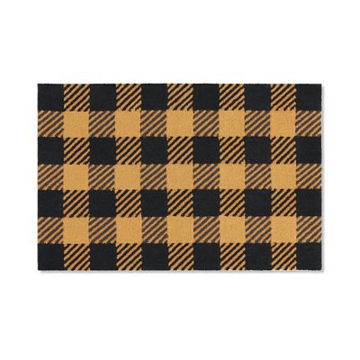 Buffalo Check Hooked Door Mat | Grandin Road