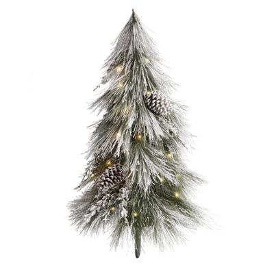 Icy Pine Cordless Staked Tree | Grandin Road