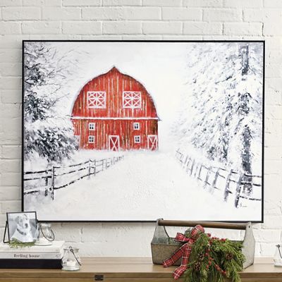 Winter Barn Art | Grandin Road