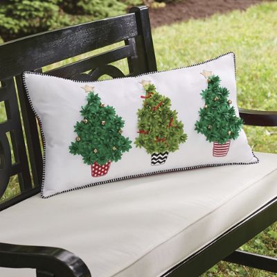 Topiary Tree Outdoor Pillow | Grandin Road