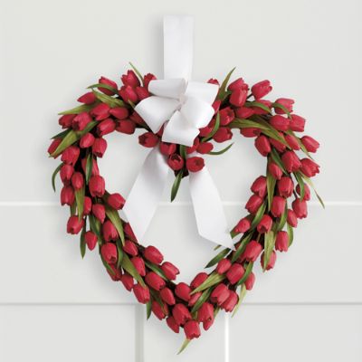 Tulip Heart Wreath | Grandin Road