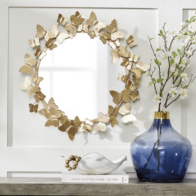 Gold Butterfly Mirror | Grandin Road