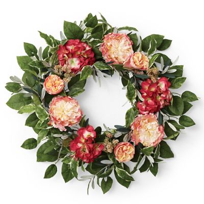 Alhambra Peony Rose Wreath | Grandin Road