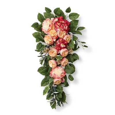 Alhambra Peony Rose Swag | Grandin Road