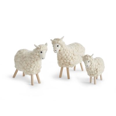 Tabletop Sheep, Set of Three | Grandin Road