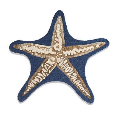 Marina Starfish Shape Hooked Door Mat | Grandin Road