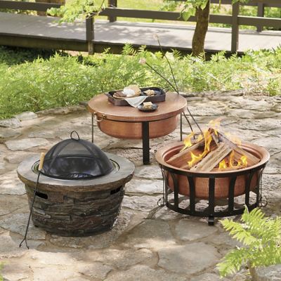 Stacked Stone Fire Pit | Grandin Road