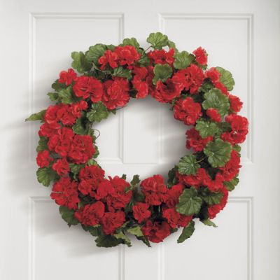 Geranium Wreaths | Grandin Road