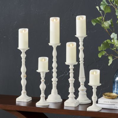 Chateau Candlesticks, Set of Three | Grandin Road