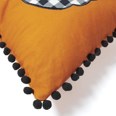 BOO Pumpkin Reversible Pillow | Grandin Road