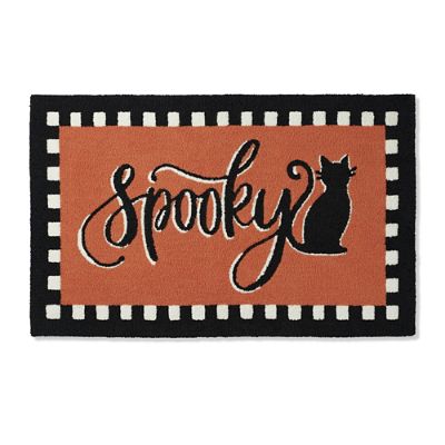 Spooky Hooked Door Mat | Grandin Road