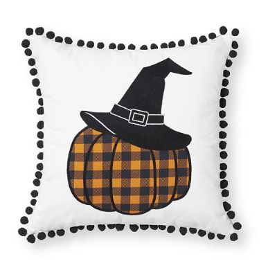 BOO Pumpkin Reversible Pillow | Grandin Road