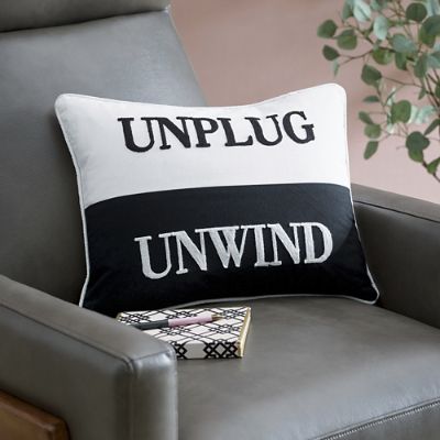 Unplug Unwind Pillows | Grandin Road