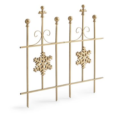 Snowflake Metal Fence | Grandin Road
