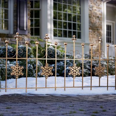 Snowflake Metal Fence | Grandin Road