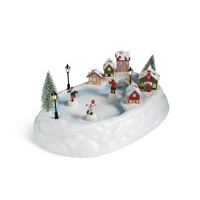 Deluxe Animated Tabletop Ice Skate Rink | Grandin Road