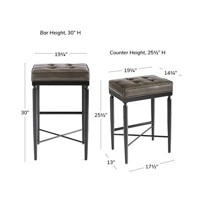 Florence Backless Bar & Counter Stool | Grandin Road