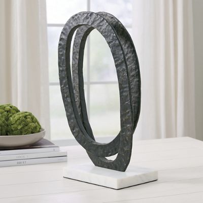 Metal Double Ring Decor | Grandin Road