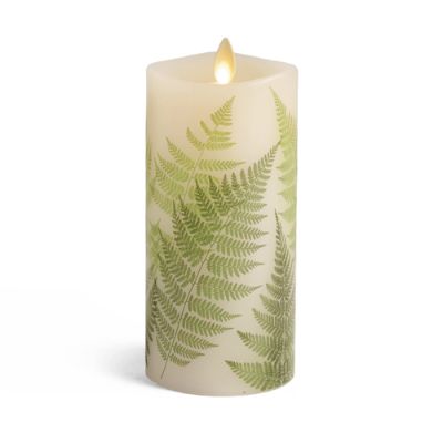 Fern Print Battery Operated Candle | Grandin Road