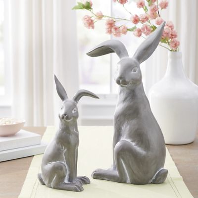 Rustic Rabbits, Set of Two | Grandin Road