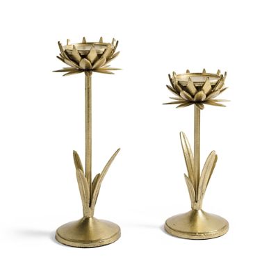 Pretty Petal Candlesticks, Set of Two | Grandin Road